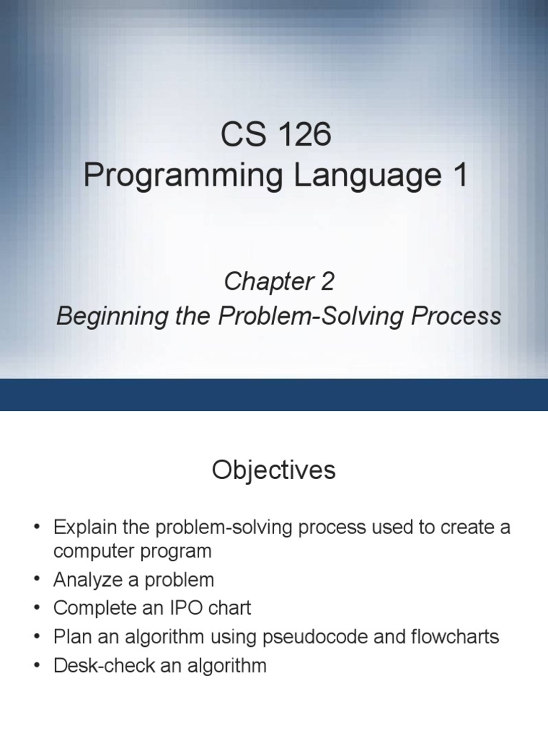 Cs126 Lecture 2a Problem Solving Process | PDF | Algorithms | C++
