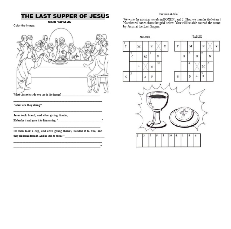 The Last Supper: Mark 14 Insights | PDF