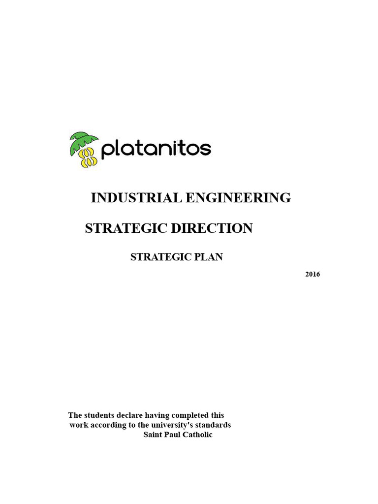 PLATANITOS.STRATEGIC.docx.docx | PDF | Inflation | Strategic Management