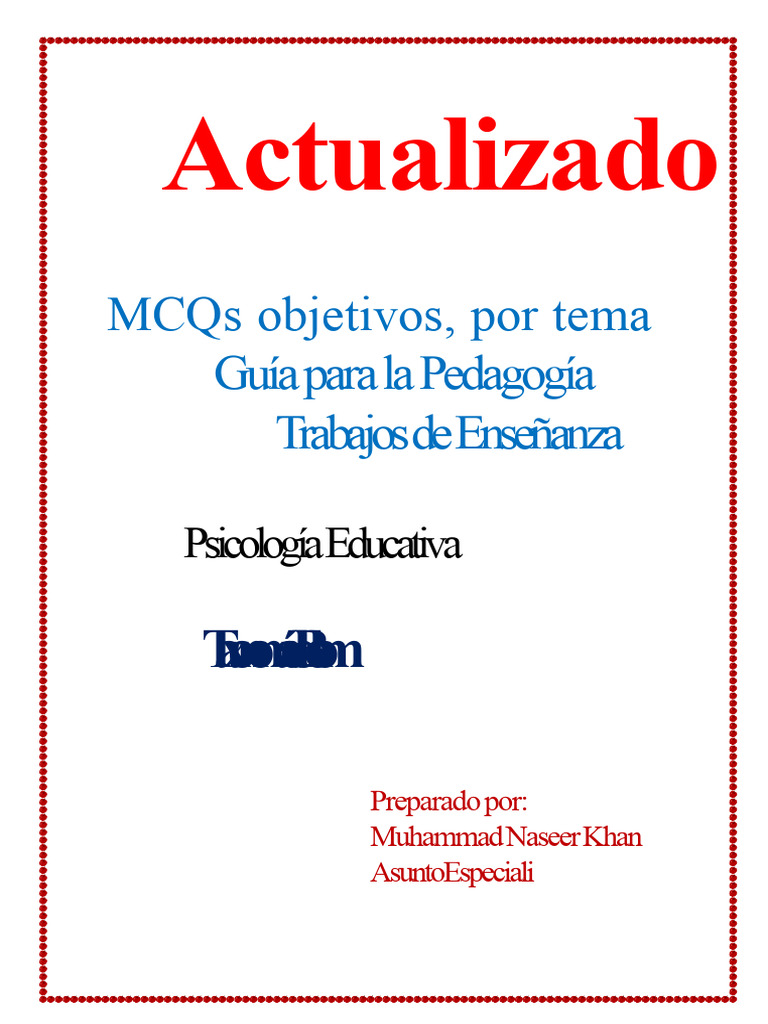 Guía de Taxonomía de Bloom y Objetivos Educativos | PDF | Aprendizaje ...