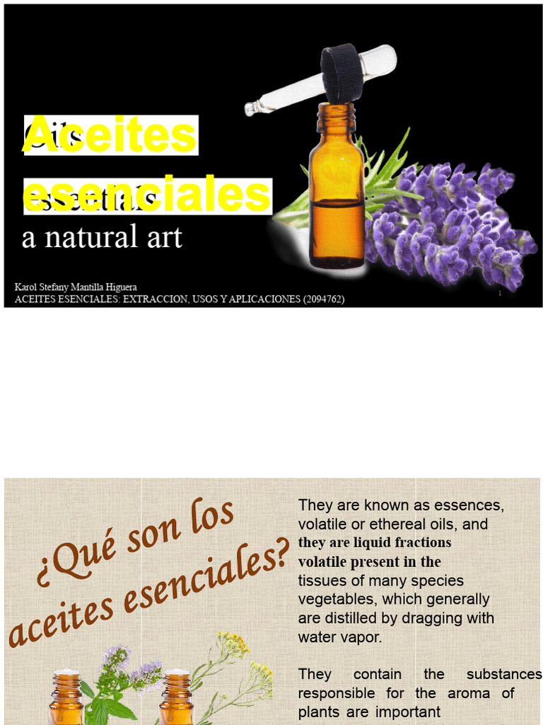 Presentation of Essential Oils | PDF | Essential Oil | Distillation