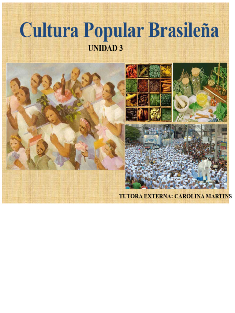 SLIDES UNID 3 Cultura Popular | PDF | Folklore | Brasil