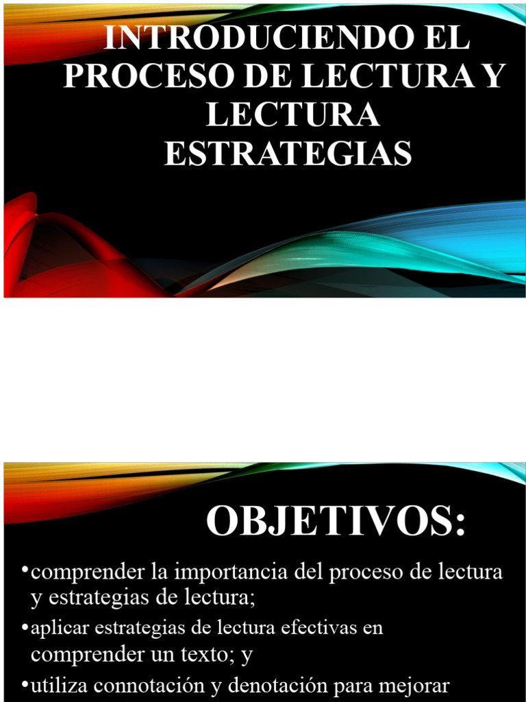 Estrategias Efectivas de Lectura | PDF | Connotación | Palabra