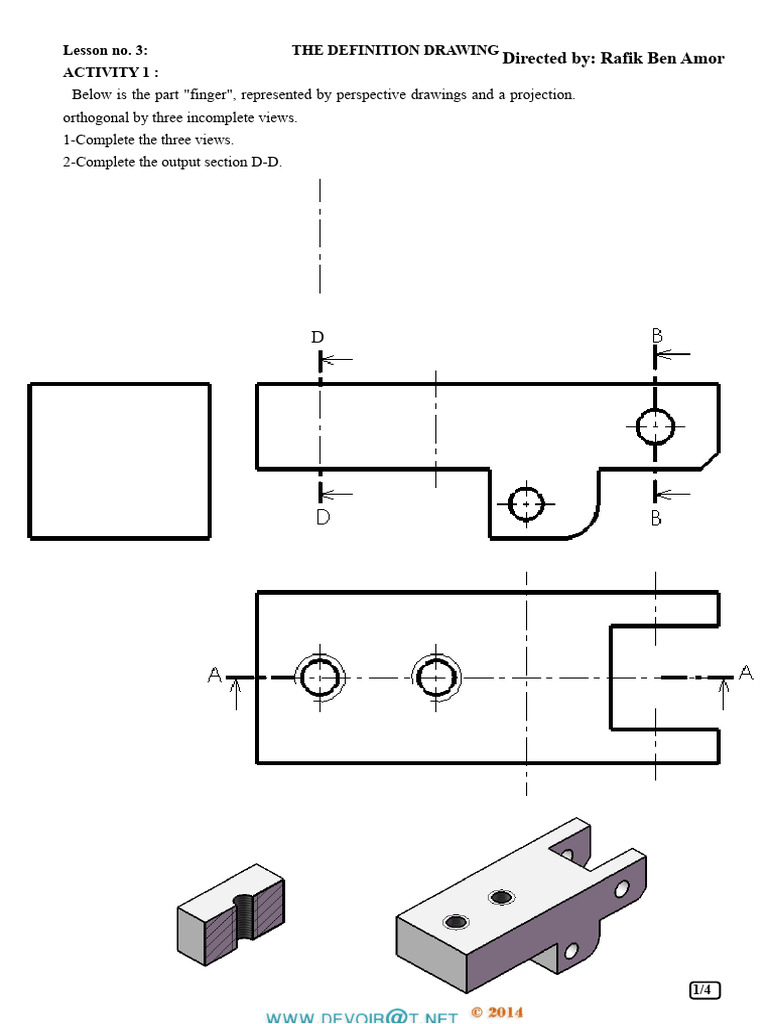 Course - Definition Drawing Technology - 2nd Sciences (2014-2015) Mr ...