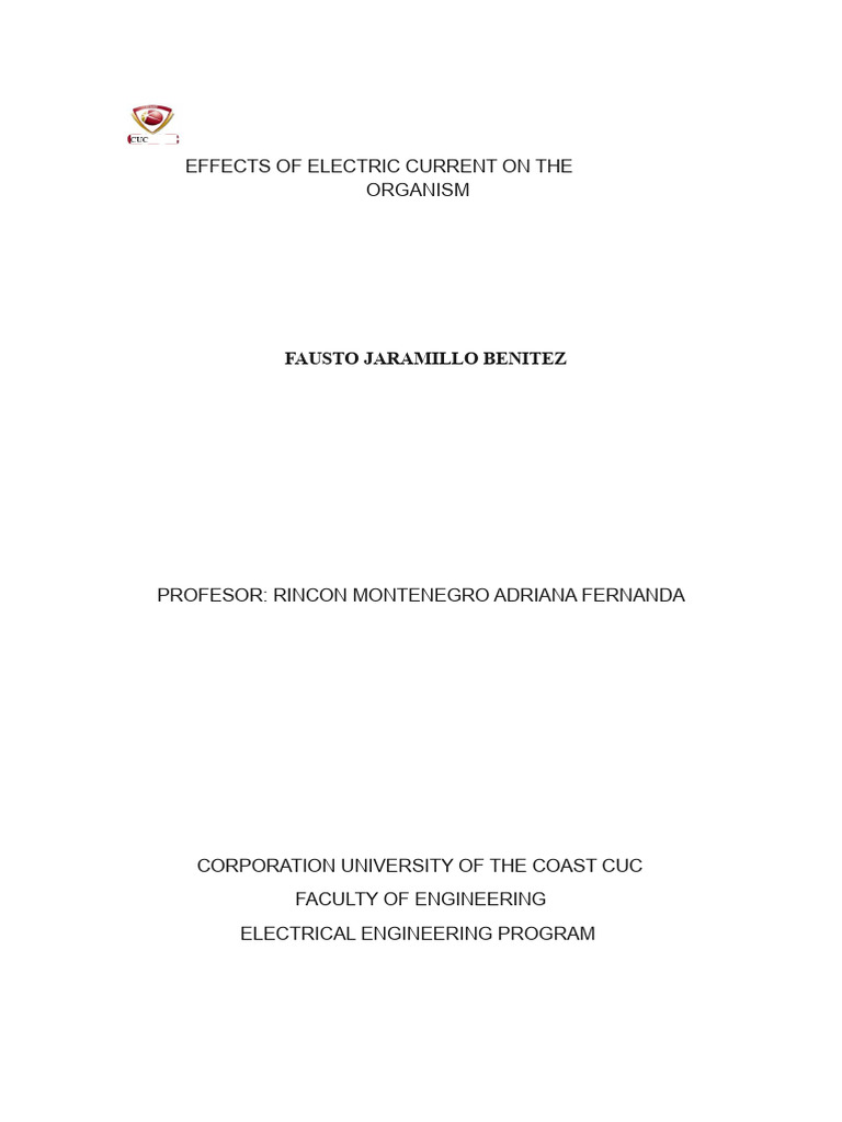 Effects of Electric Current on Humans | PDF
