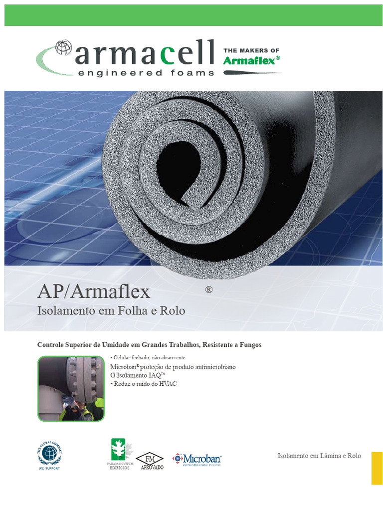Isolamento AP Armaflex: Folha e Rolo | PDF | Umidade | Informação