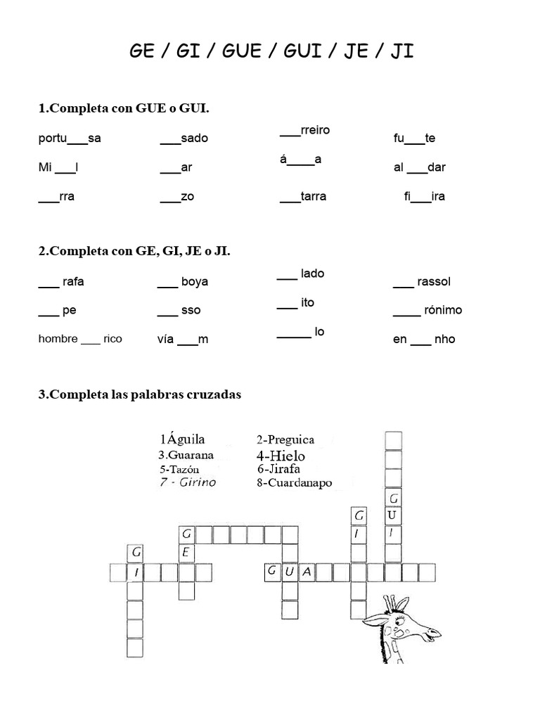 Ge - Gi - Gue - Gui - Je - Ji | PDF