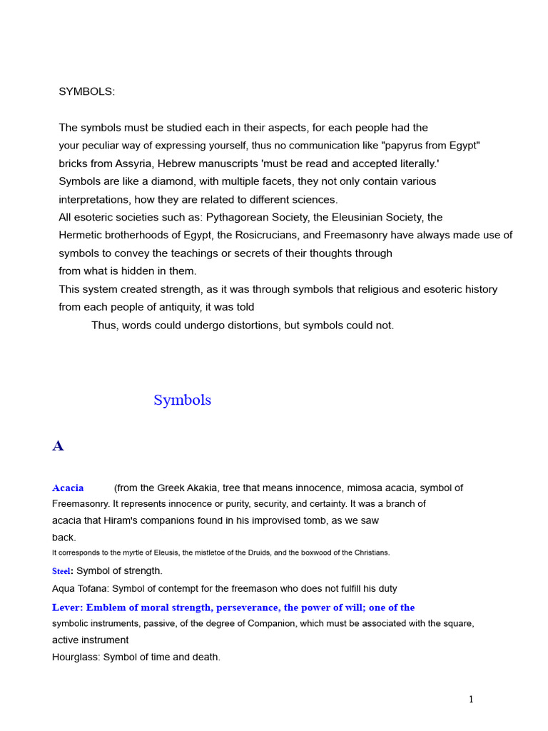 Dictionary of Symbols | PDF