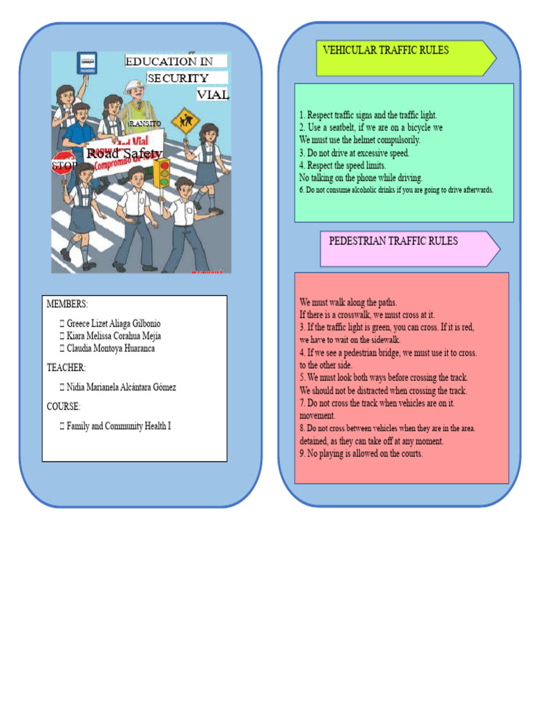 Diptych Road Safety and Traffic Culture - Aliaga Greece - Community I ...