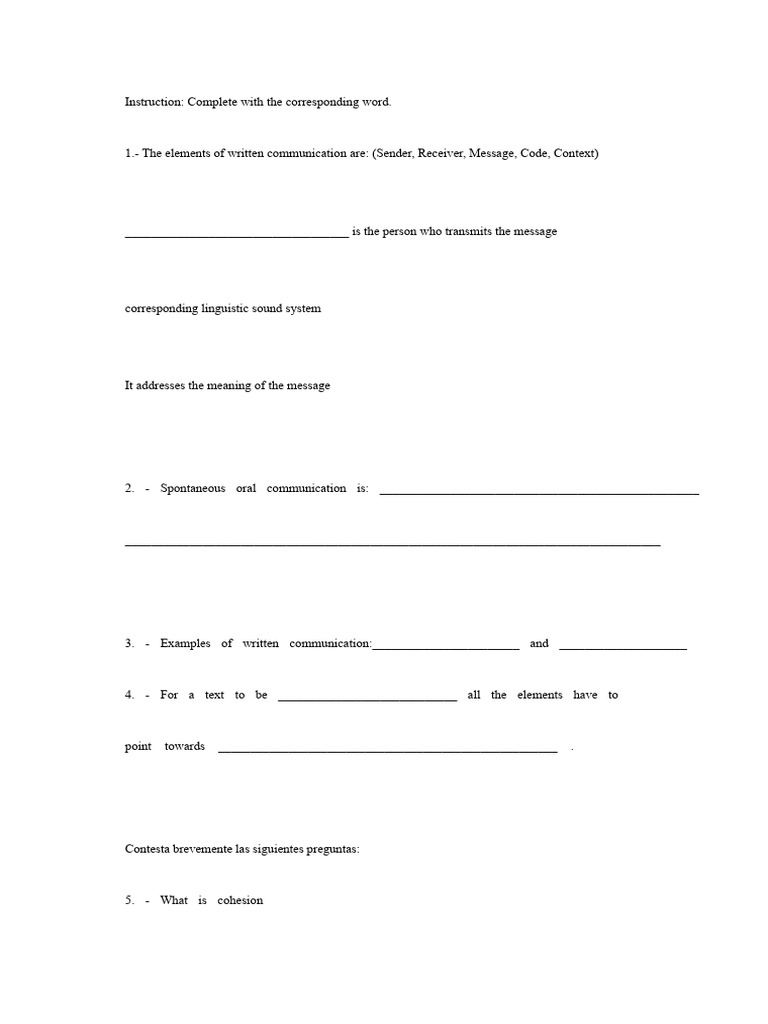 Elements of written communication | PDF