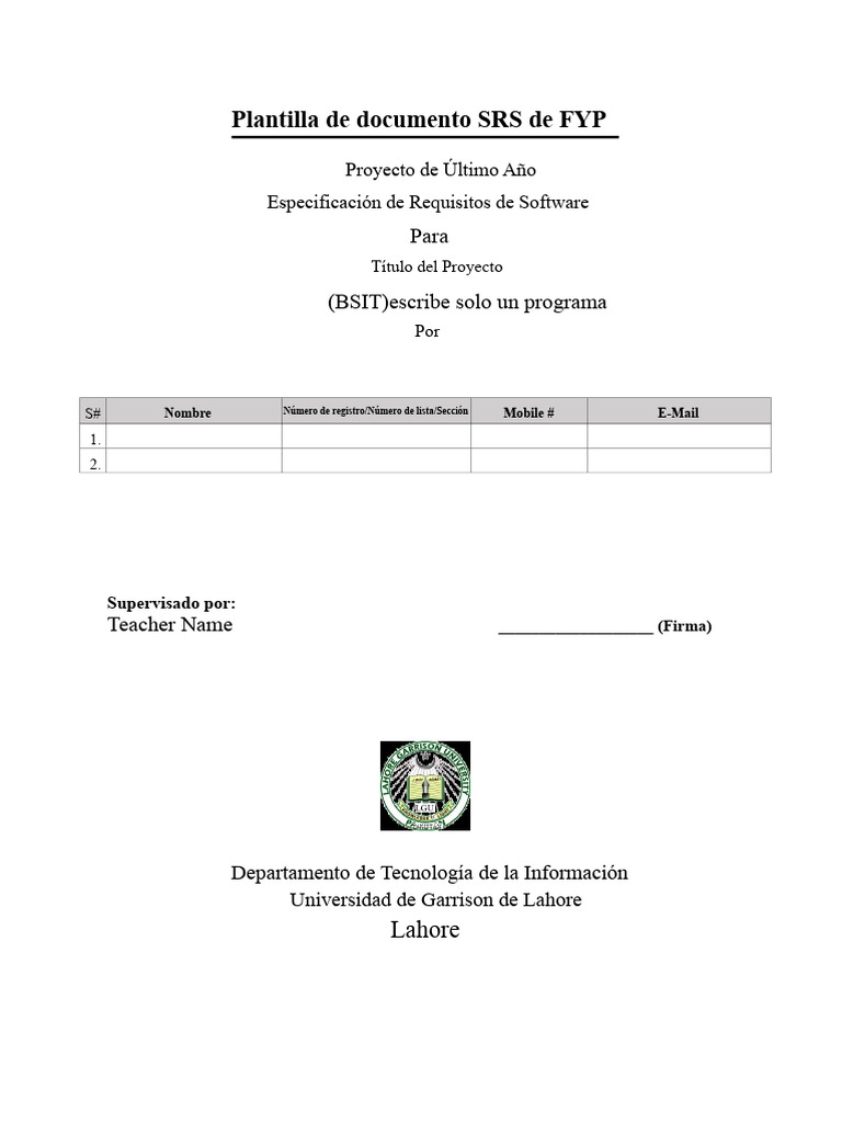 Documento SRS | PDF | Software | Hardware de la computadora
