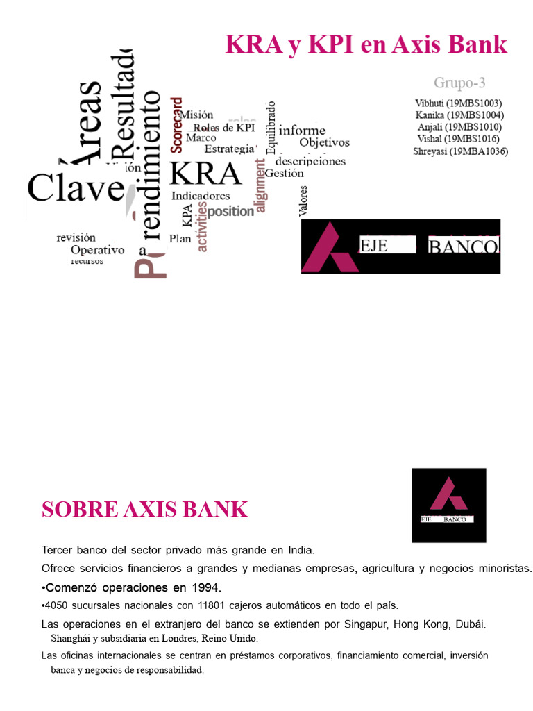 Grupo-3 KRA y KPI-NUEVO PDF | PDF | Indicador de rendimiento | Bancos