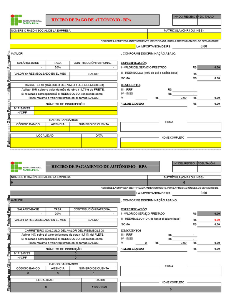 Modelo de Rpa de Pago de Curso O Concurso | PDF | Dinero | Economias
