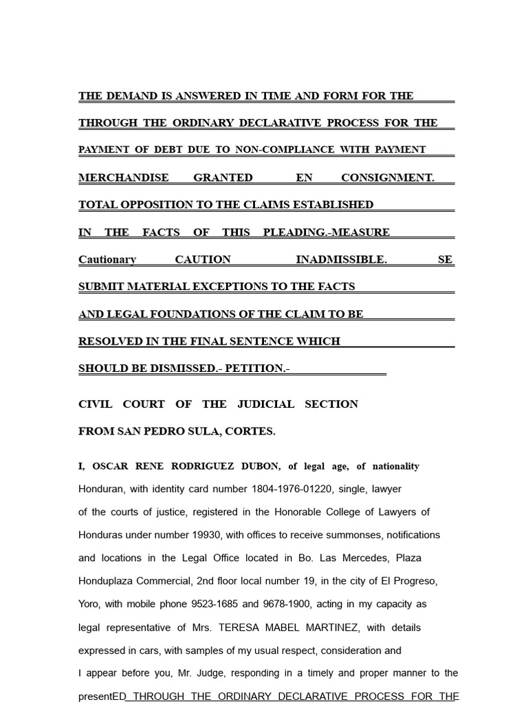 Response To Demand For Payment Teresa Mabel M. | PDF | Statute Of ...