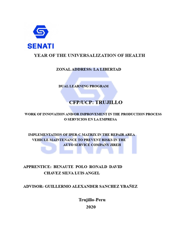 IPER-C Matrix Implementation for Auto Safety | PDF | Risk | Accidents
