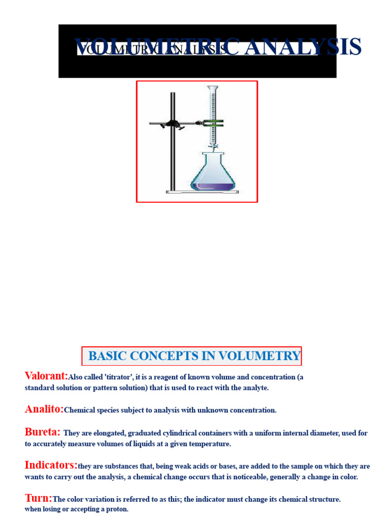 VOLUMETRIC ANALYSIS | PDF | Titration | Chemistry