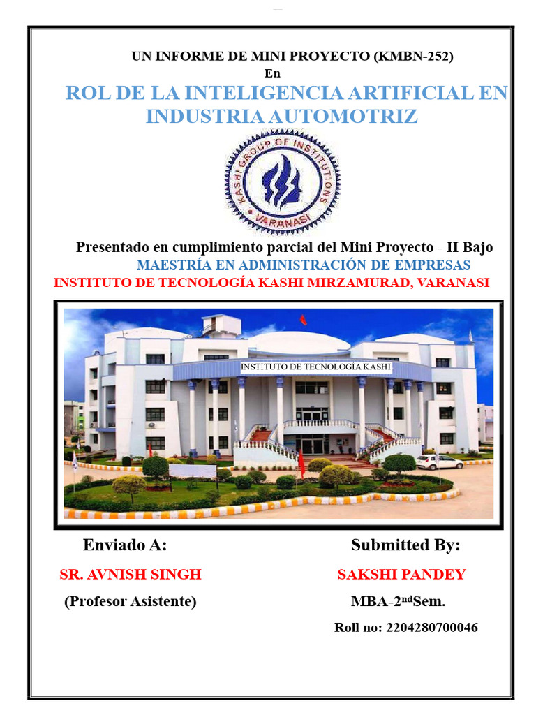 Proyecto Mini de Sakshi - 2 | PDF | Inteligencia artificial ...