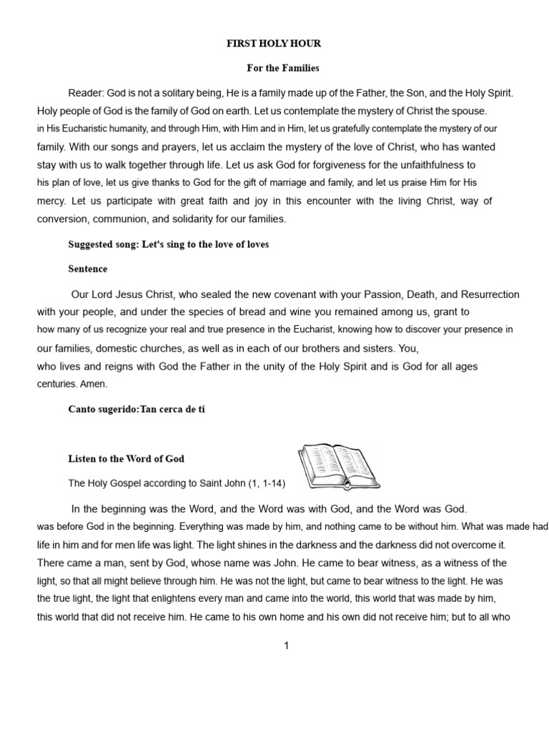 Holy Hours Parish Anniversary | PDF | Eucharist | Jesus