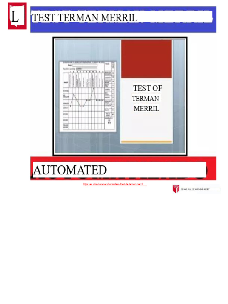 Terman-Merrill IQ Test Overview | PDF | Intelligence | Learning