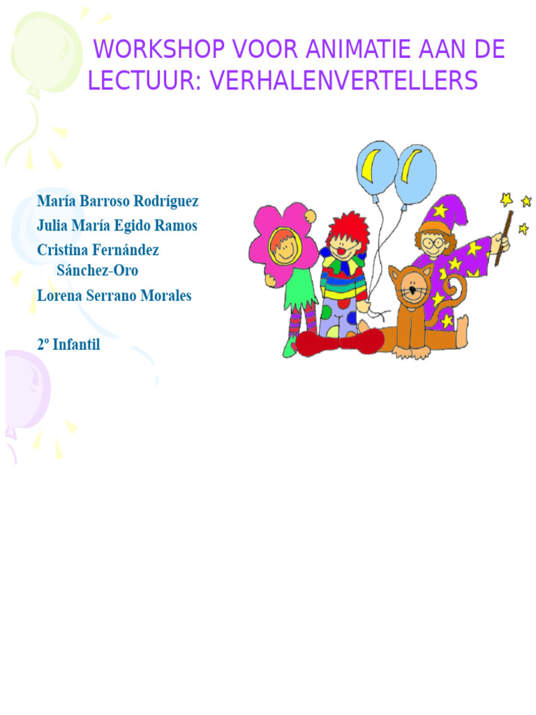 WORKSHOP VOOR LEZEN AANMOEDIGEN | PDF