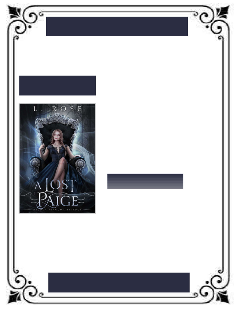 A Lost Paige Hidden Kingdom Trilogy 2 1st Edition Lila Rose eBook ...