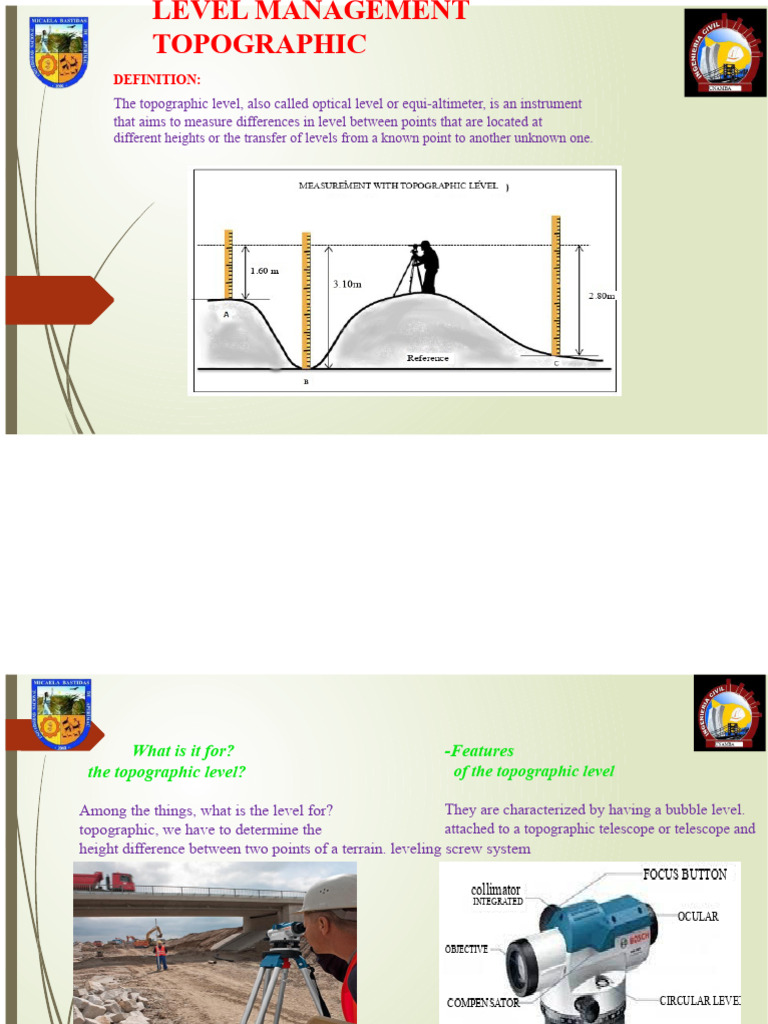 TOPOGRAPHIC LEVEL MANAGEMENT | PDF