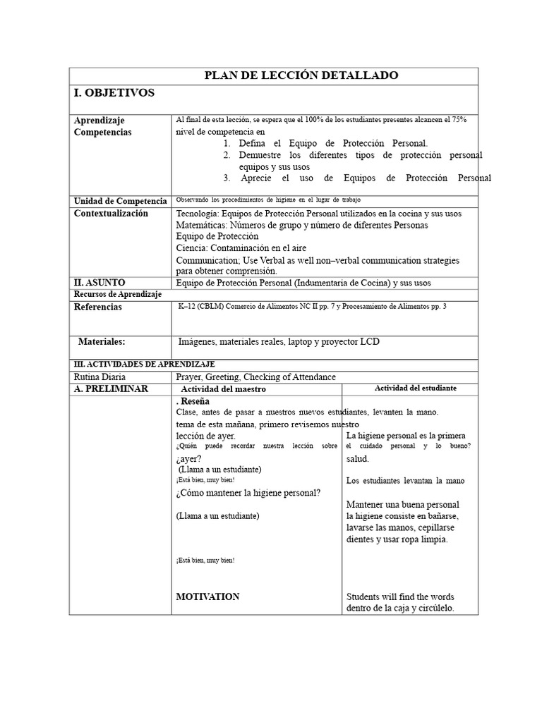 Plan de Lección Detallado. 16 de julio | PDF | Laboratorios | Hardware ...