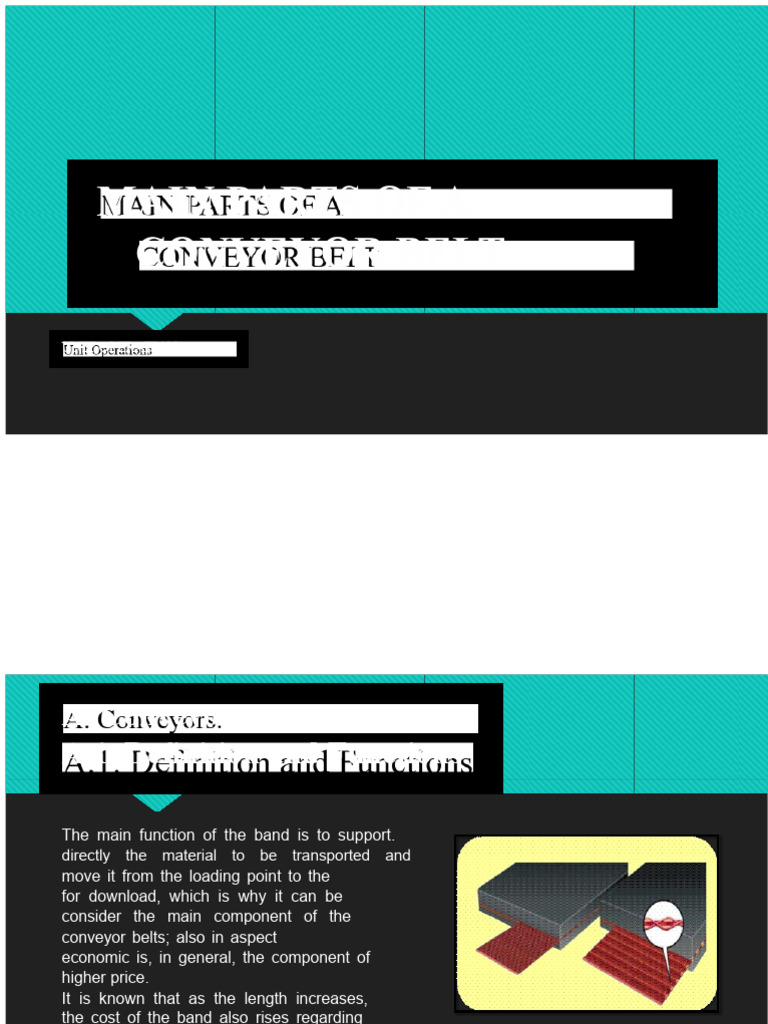 Main Parts of a Conveyor Belt | PDF | Mechanical Engineering ...