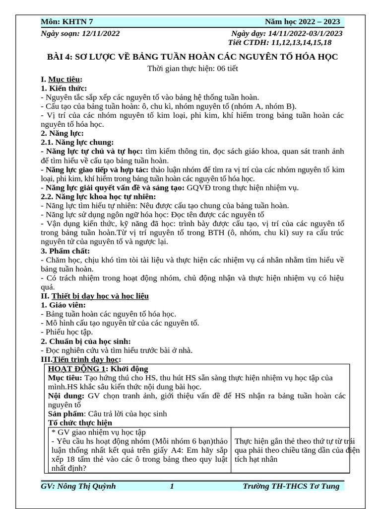 Bai 4_bang Tuan Hoan Cac Nthh_ Kntt_khtn7 | PDF