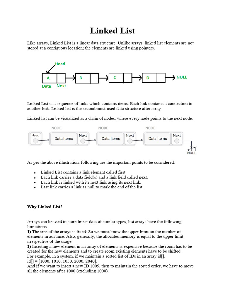 Linked List | PDF | Pointer (Computer Programming) | Computer Engineering