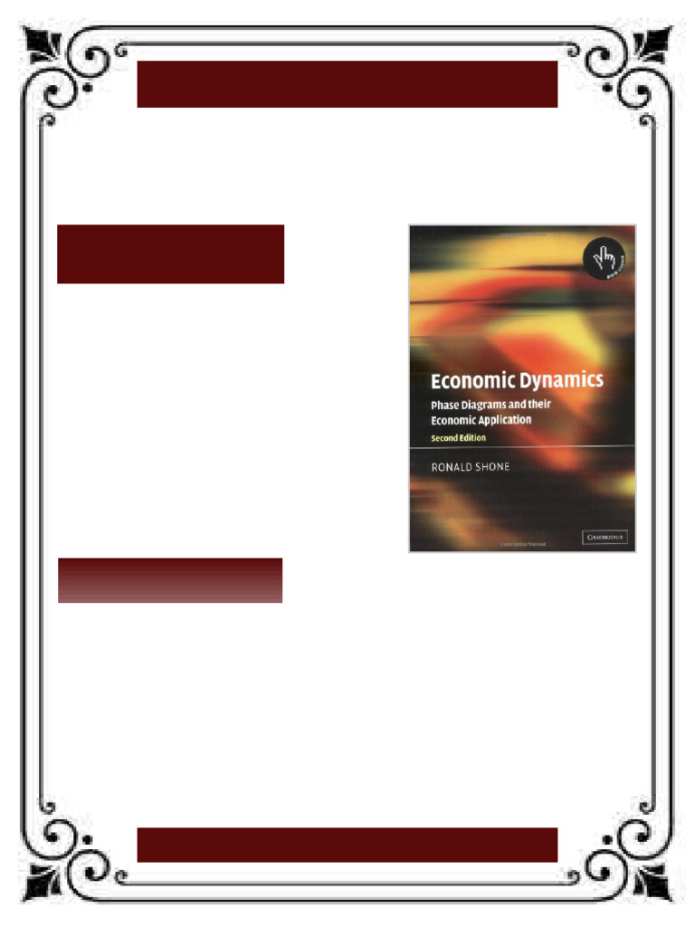 Economic dynamics phase diagrams and their economic application 2nd ...