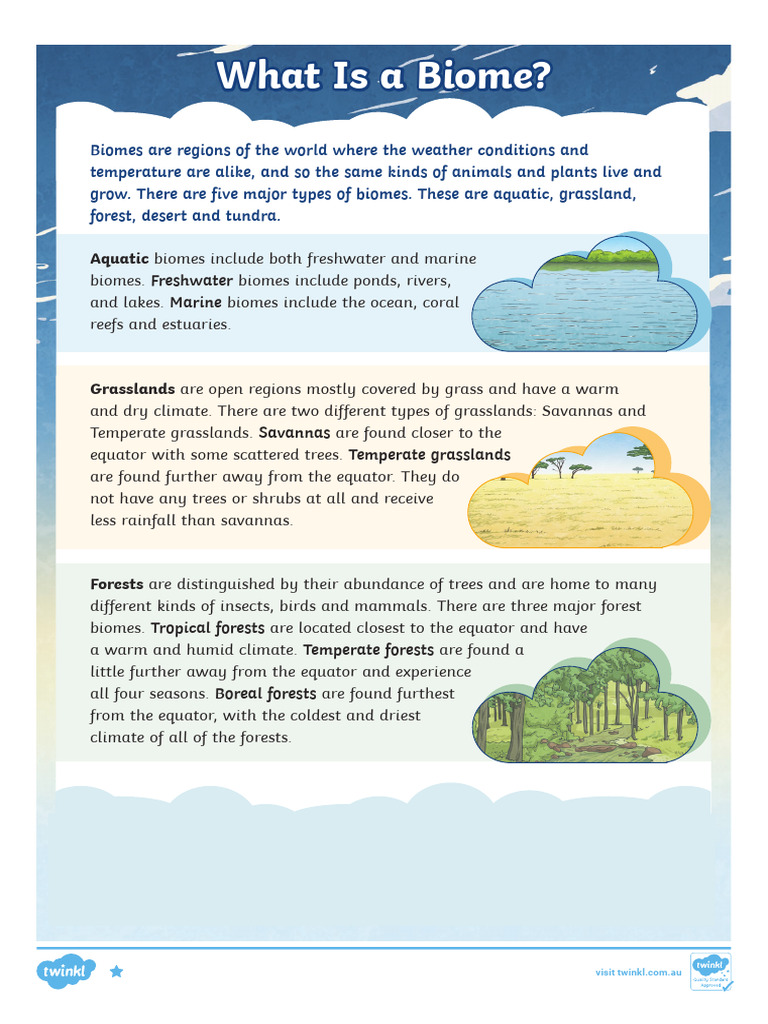 Biomes Differentiated Reading Comprehension Ver 3 | PDF | Grassland ...