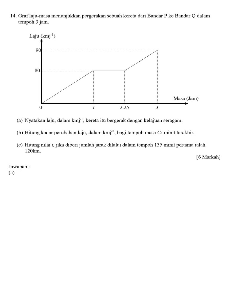 Latihan Ulangkaji Graf Gerakan | PDF