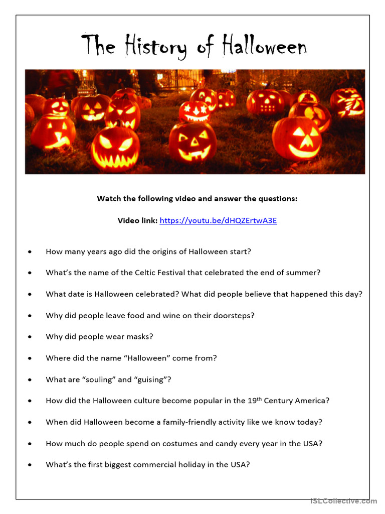 History and Origins of Halloween | PDF | Halloween | Trick Or Treating
