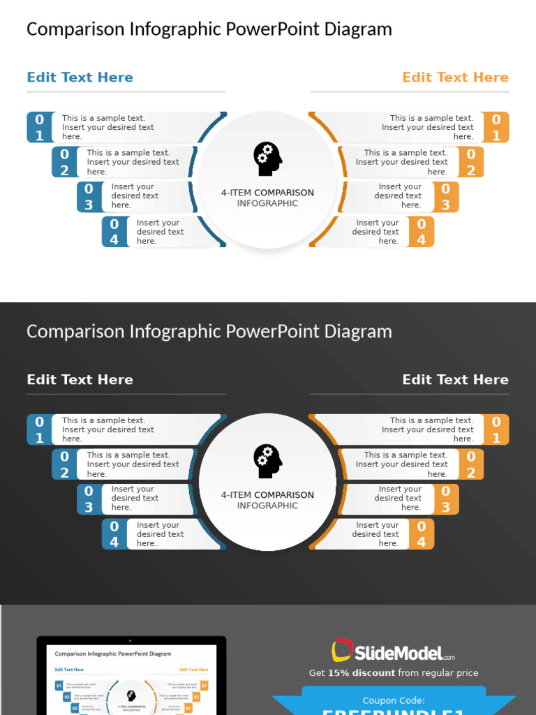 4-Item Comparison Infographic Template | PDF | Computing