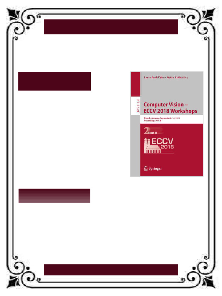 Computer Vision ECCV 2018 Workshops Munich Germany September 8 14 2018 Proceedings Part II Laura ...