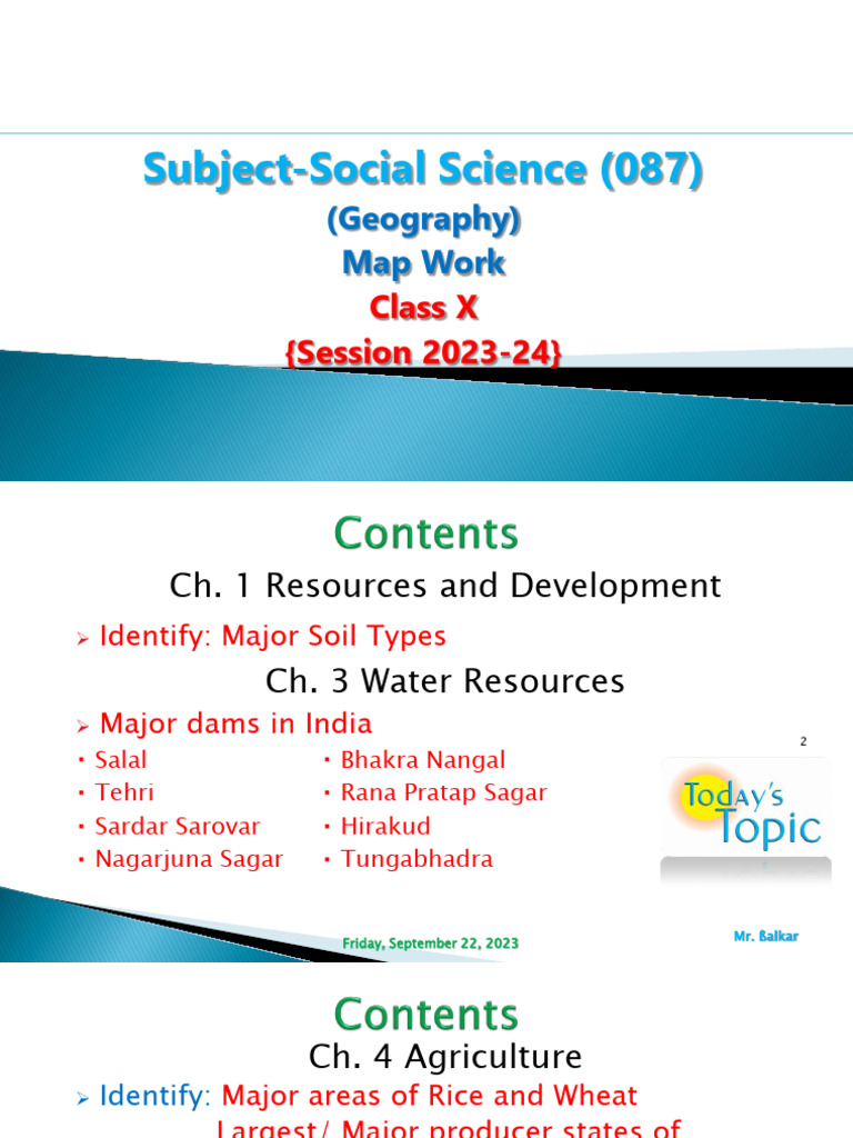 GEOGRAPHY MAPWORK GRADE-X-1-44 | PDF