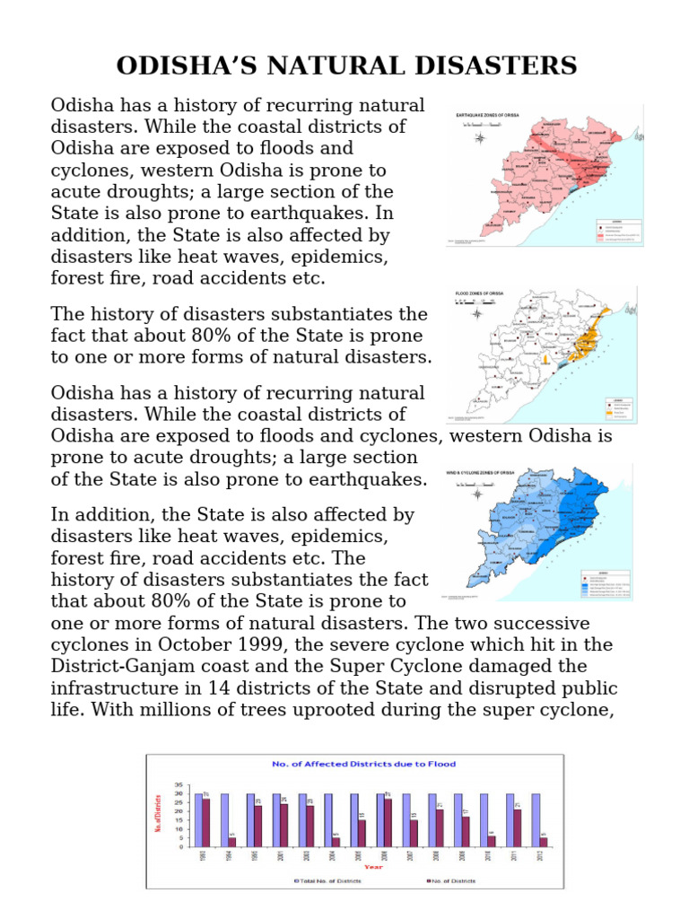 Odisha's Vulnerability to Natural Disasters | PDF