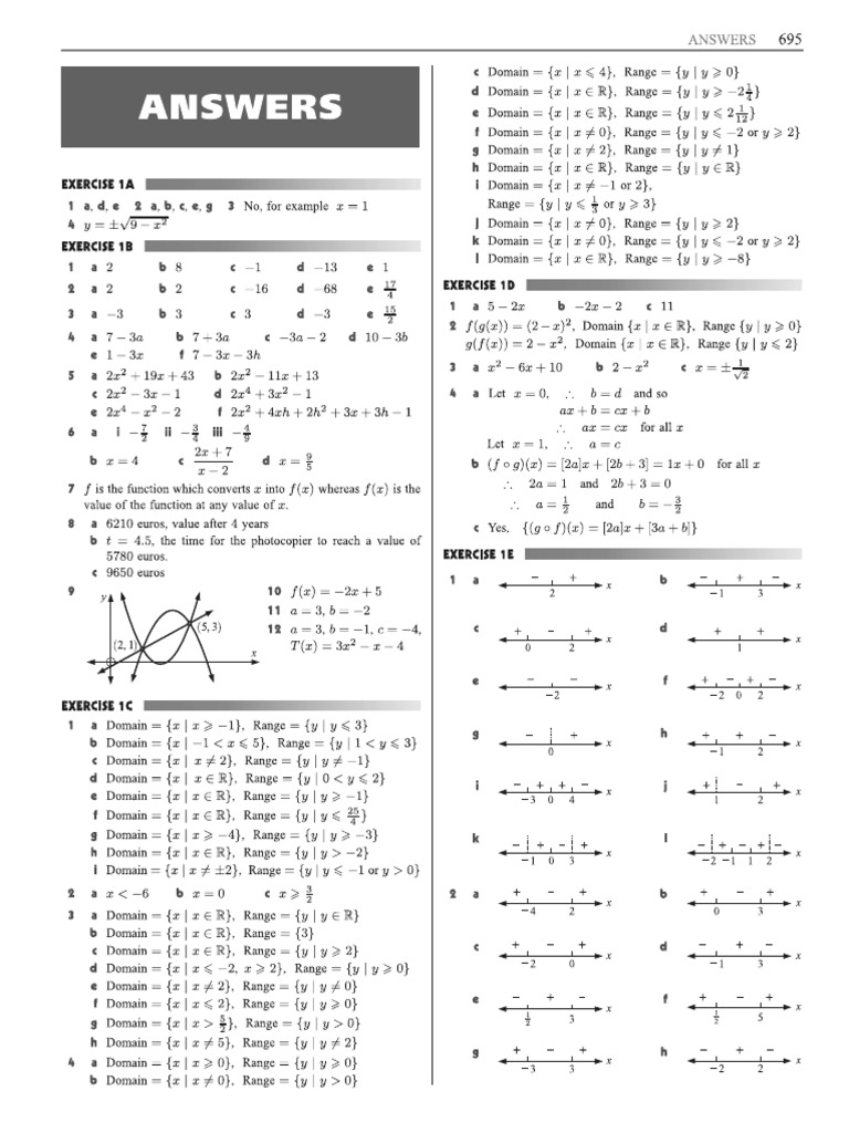 Ib Math Textbook Answers | PDF