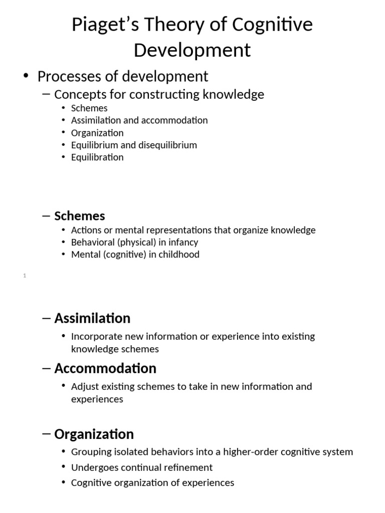 Piaget's Cognitive Development Stages | PDF | Behavioural Sciences ...
