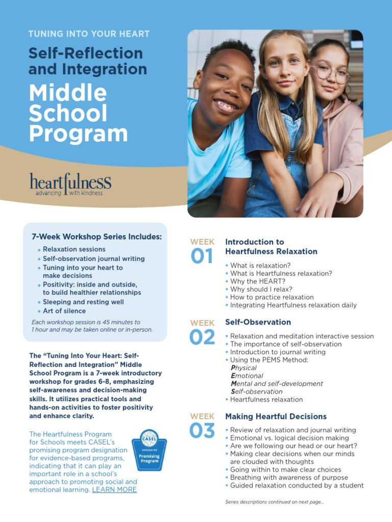 Heartfulness 7-Week Workshop for Schools | PDF | Relaxation (Psychology ...