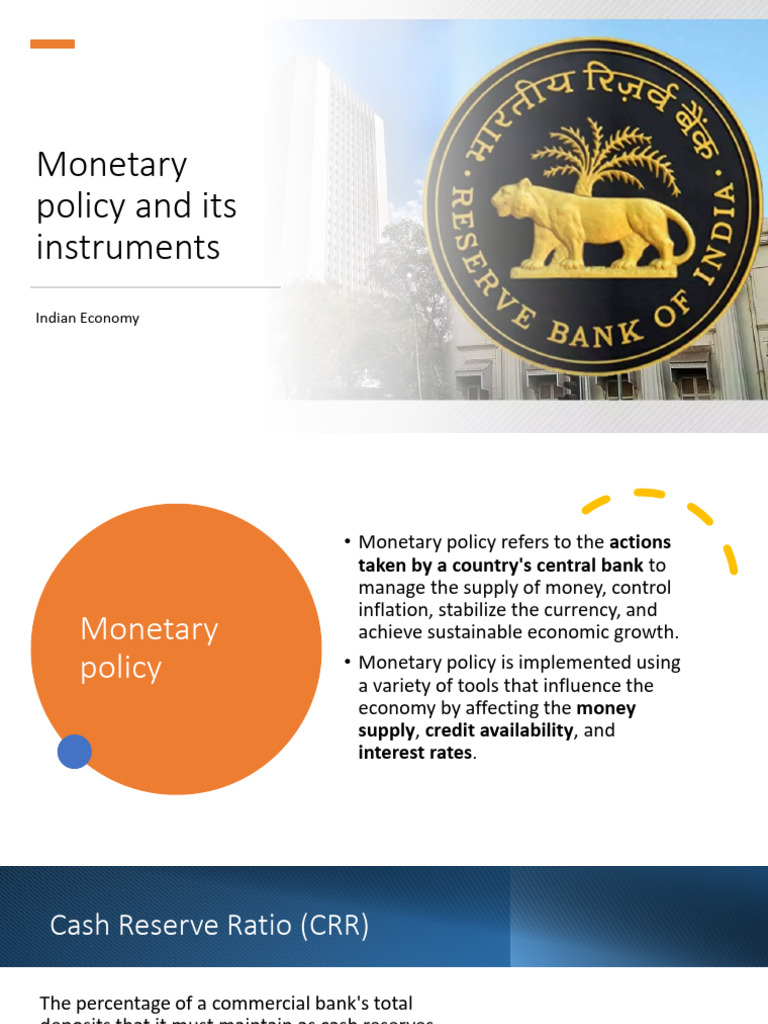 Indian Monetary Policy Instruments Explained | PDF | Cost Of Living ...