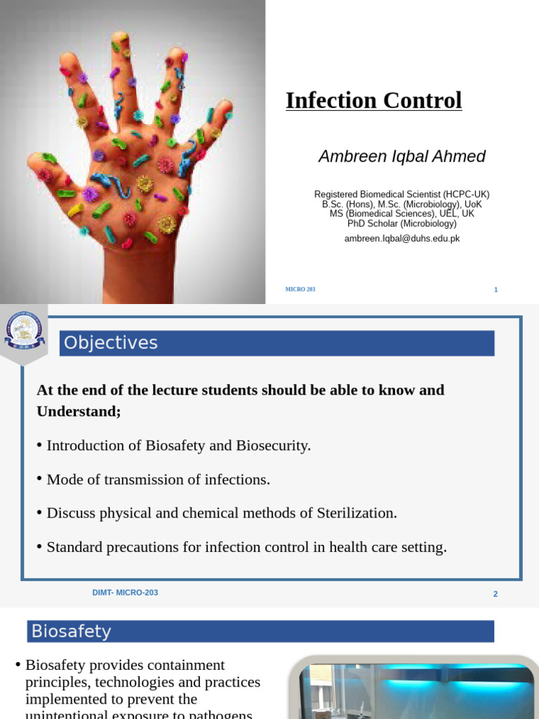 Infection Control (02-05-2024) | PDF | Sterilization (Microbiology ...