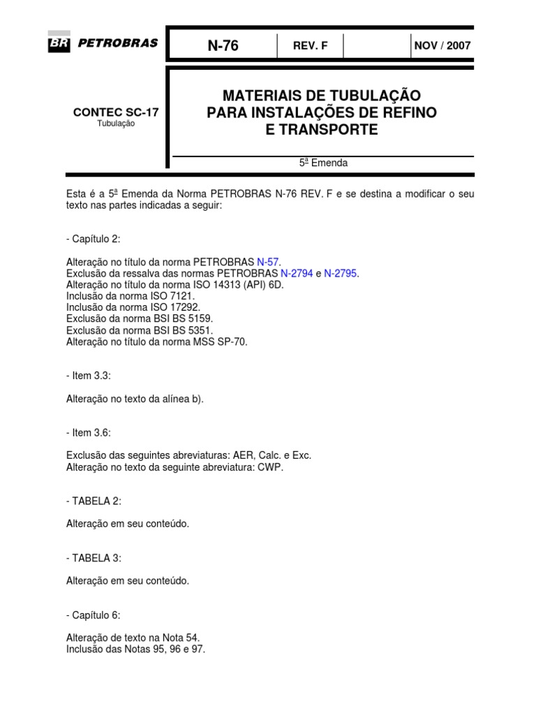 N 0076 | PDF | Tecnologia e Engenharia