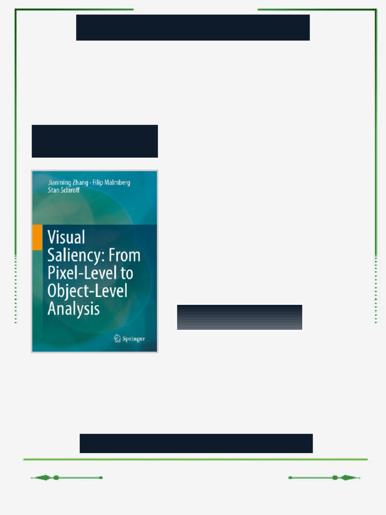 Visual Saliency From Pixel Level to Object Level Analysis Jianming ...