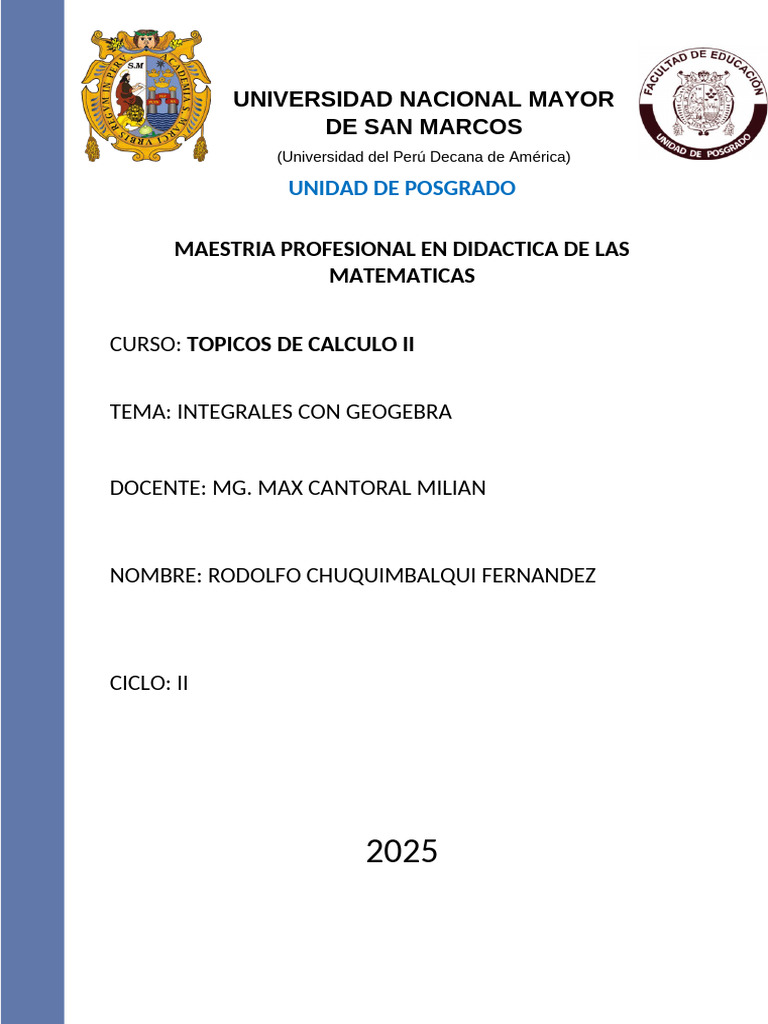 INTEGRALES CON GEOGEBRA(integrales definidas) | PDF | Integral