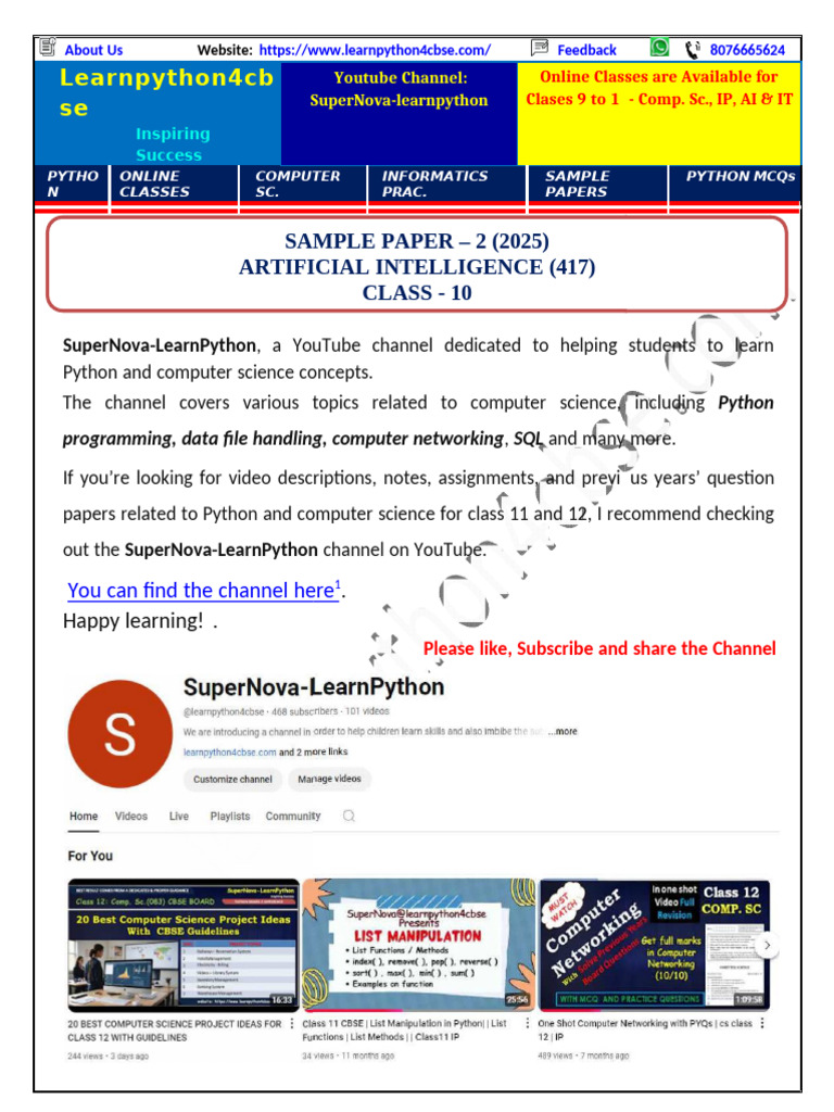 Learn Python & Computer Science Online | PDF | Machine Learning ...