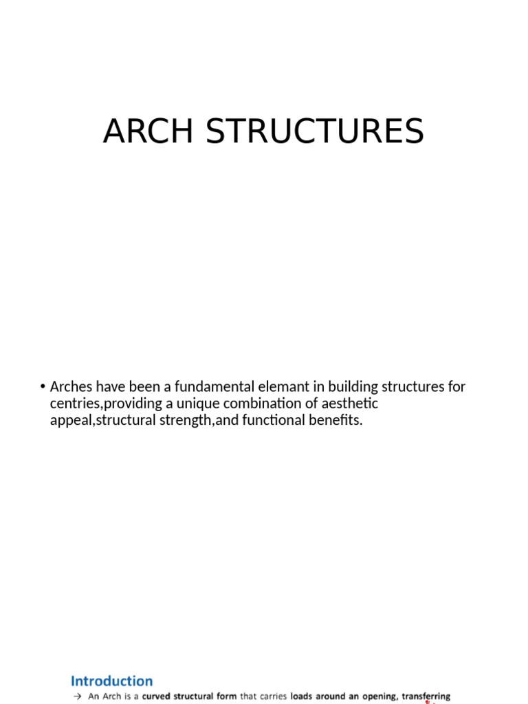Arch Structures | PDF