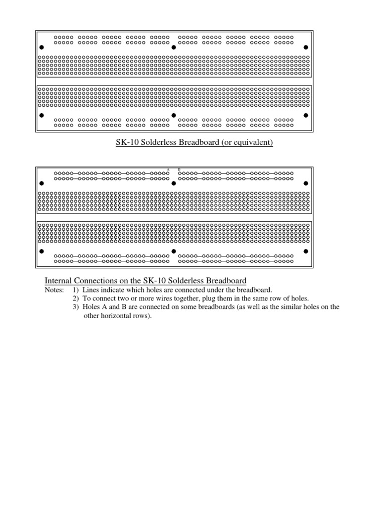 SK-10 Solderless Breadboard Guide | PDF