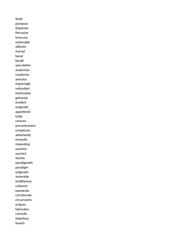 Vocab Dsat by Bhawna | PDF